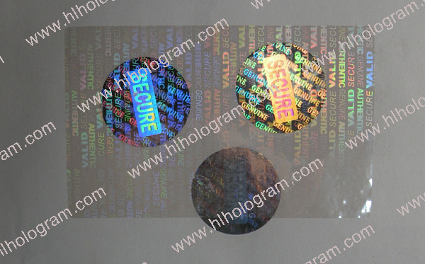 Security Transparent Hologram Sticker